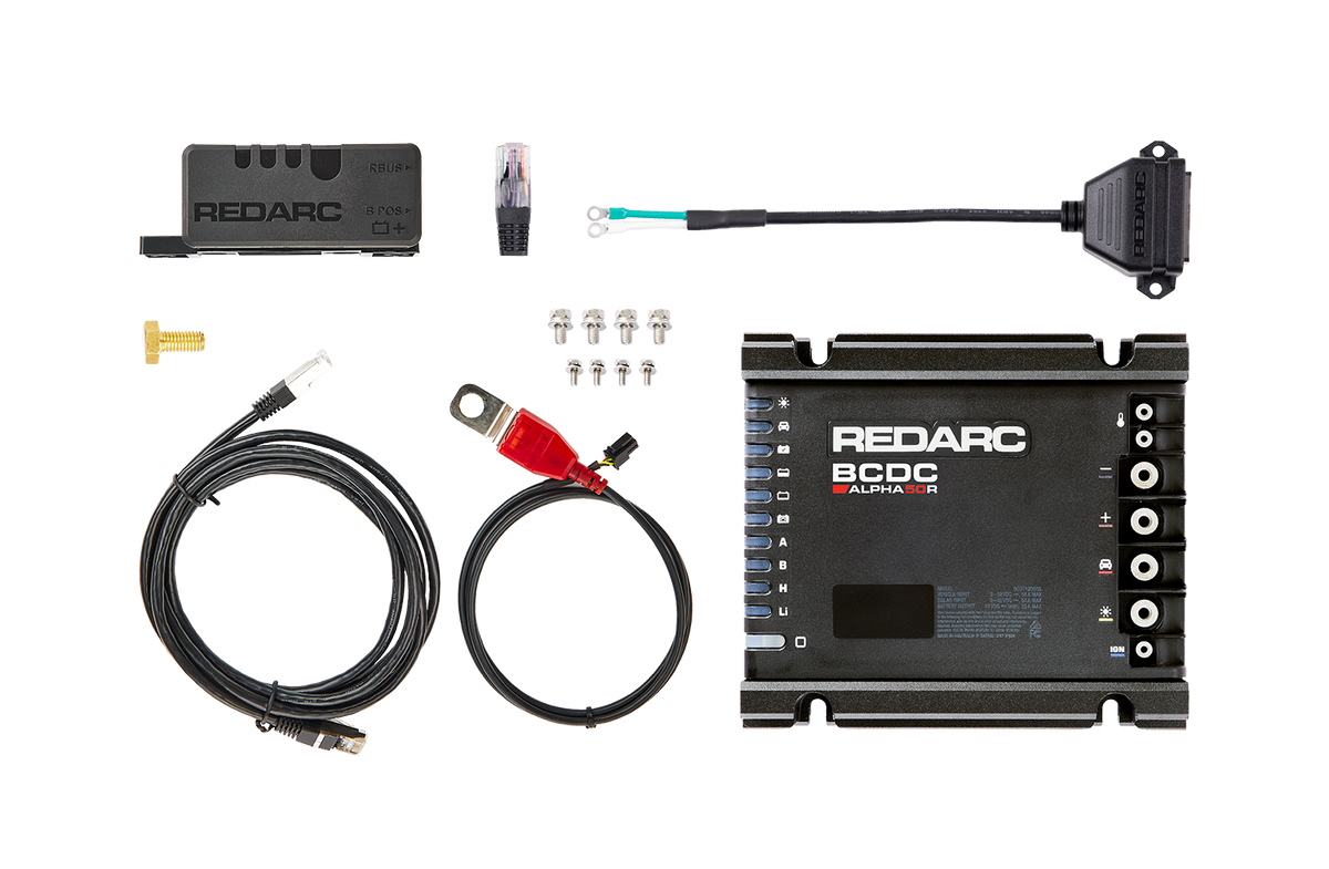 Redarc 12V 50A DC/DC BLUETOOTH MODEL BCDC ALPHA50R BATTERY CHARGER ...