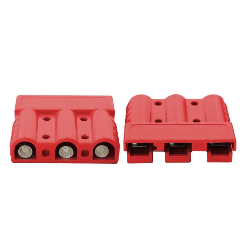 3 PIN 50A POWER CONNECTOR PAIR RED ANDERSON STYLE – Raw 12 Volt
