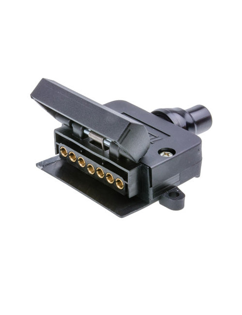7 Pin Flat Trailer Socket – Raw 12 Volt