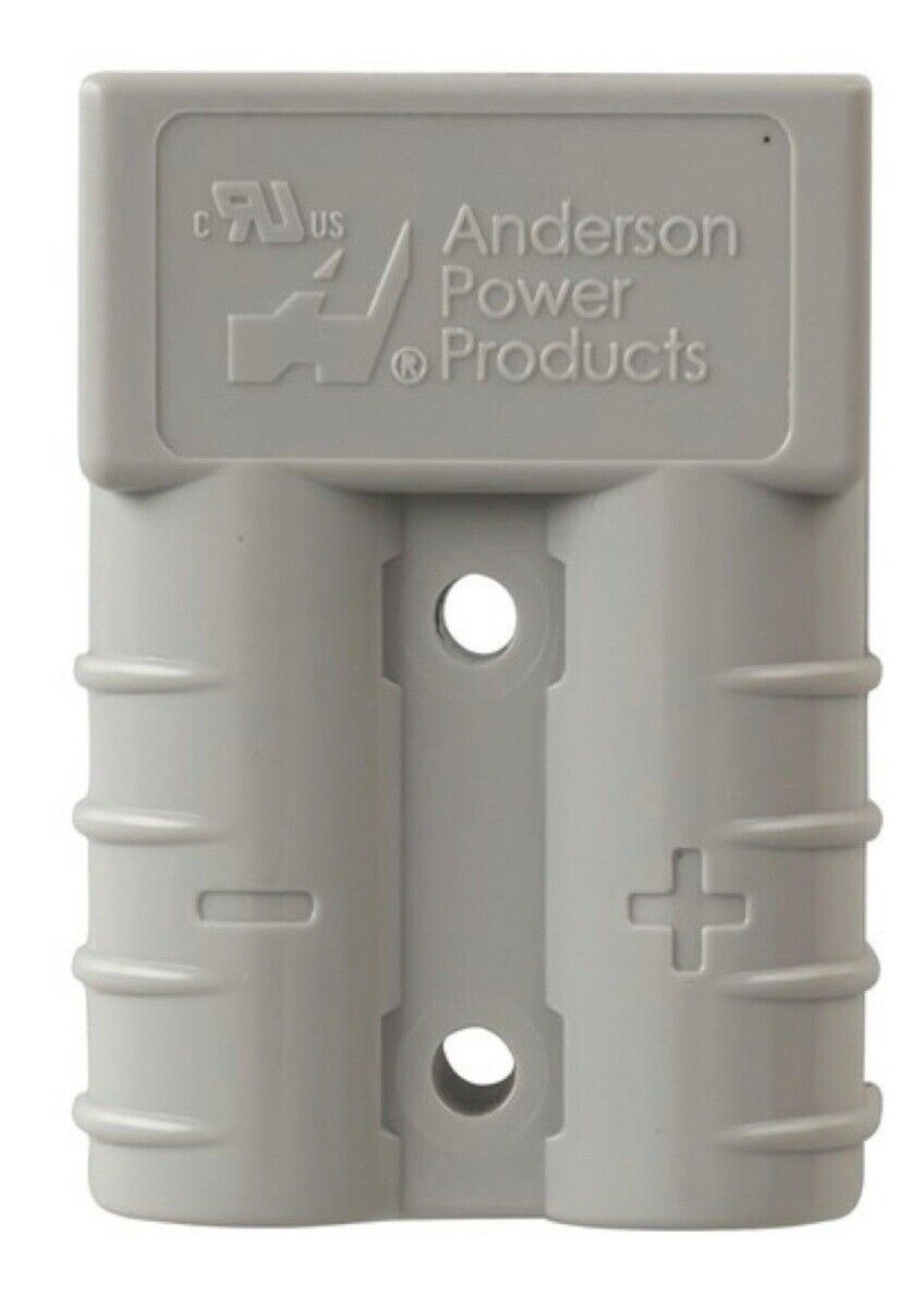 Genuine 2 Pole 50A Grey Anderson Plug – Raw 12 Volt
