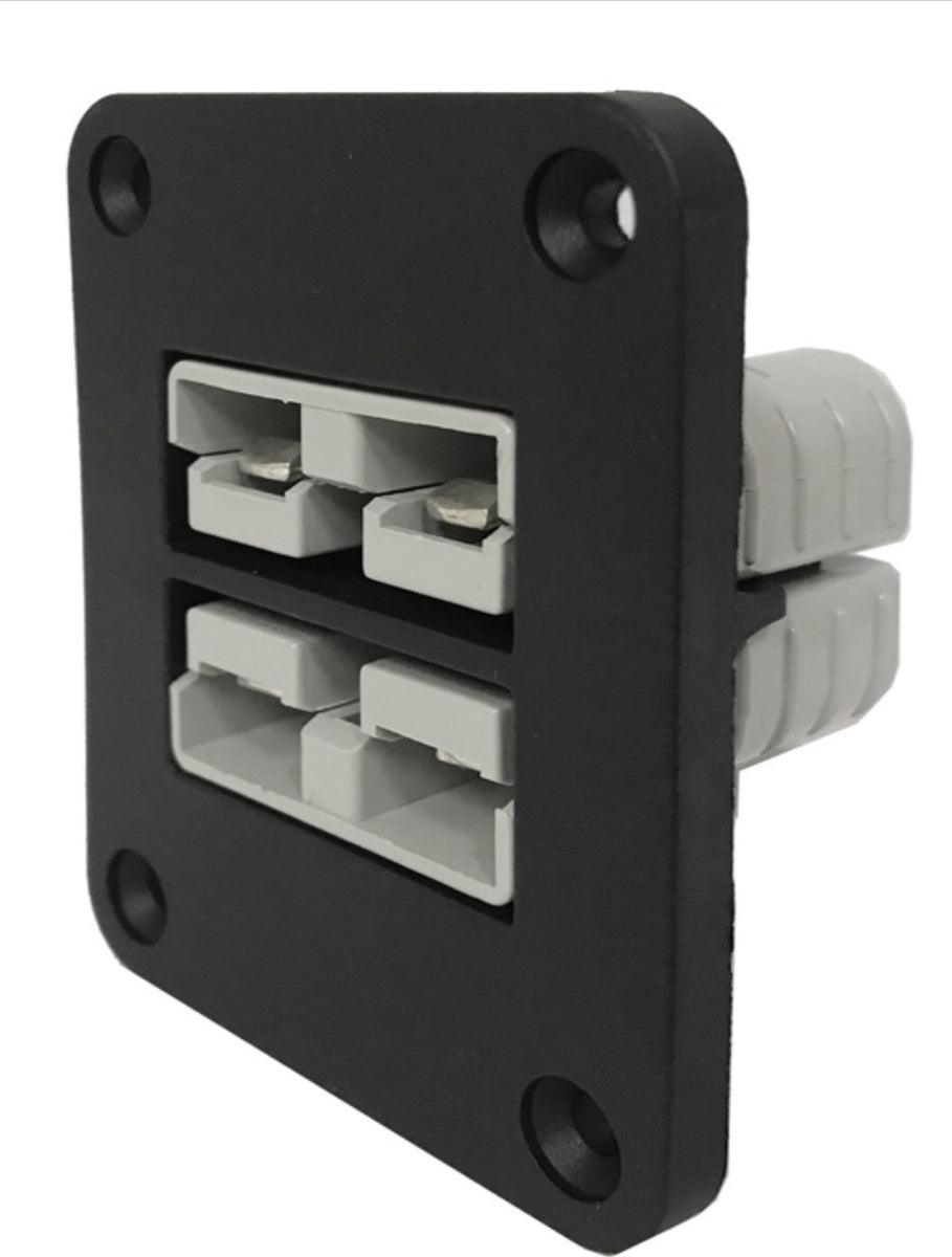 Flush mount 50A DUAL POWER CONNECTOR PANEL – Raw 12 Volt