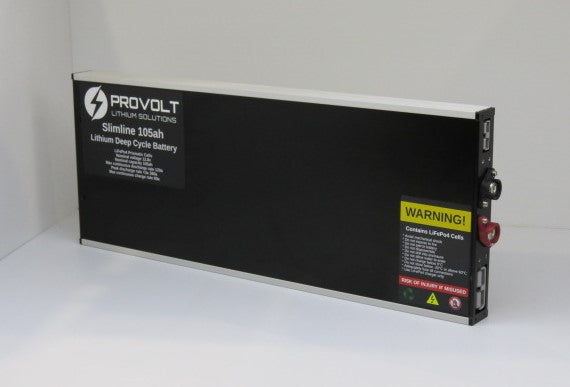 Pro Volt Slimline 105 lithium Battery – Raw 12 Volt